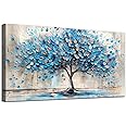 Amazon.com: Lapremoly Textured Abstract Wall Pictures Artwork Large Wall Decor For Living Room ...