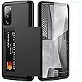 Nvollnoe for Samsung S20 FE Case with Card Holder Dual Layer Protective Galaxy S20 FE Case with ...