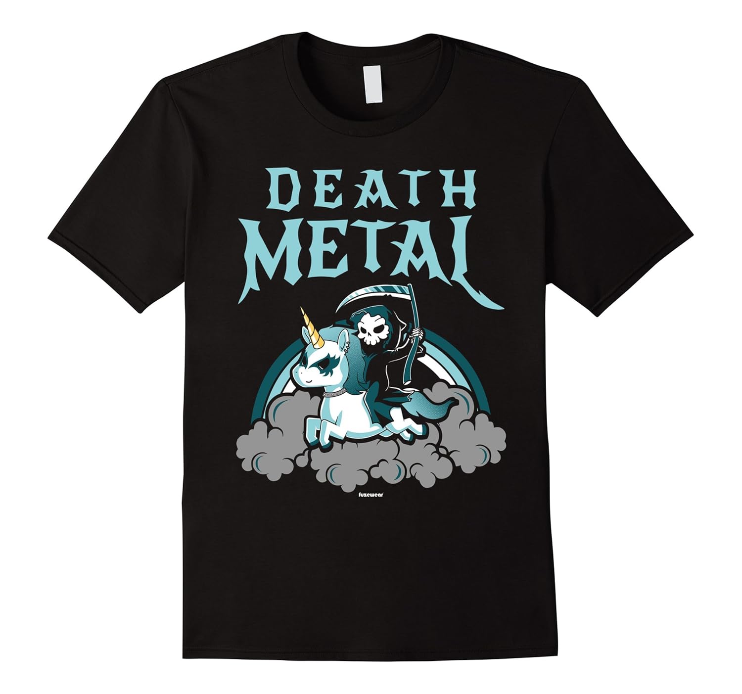 Unicorn Death Metal Rocker Go To Hell Shirt