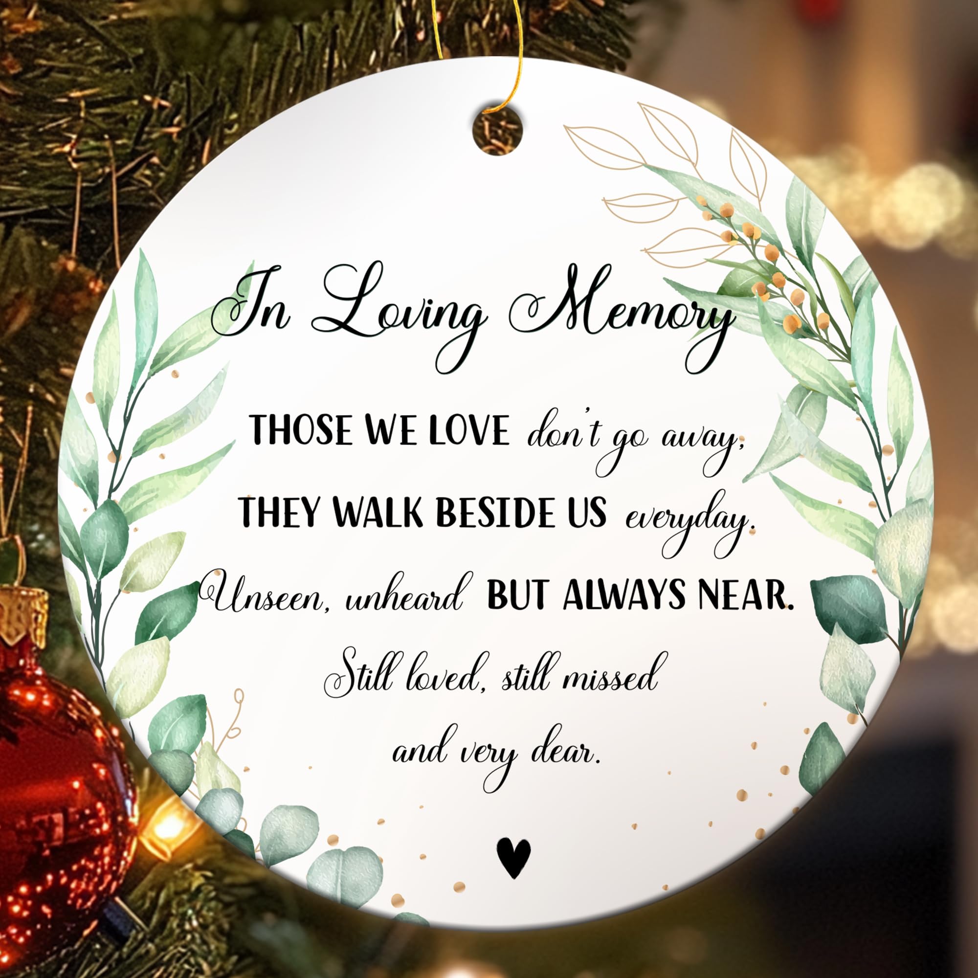 in Loving Memory Memorial Christmas Ornaments Sympathy Gifts, in Loving ...