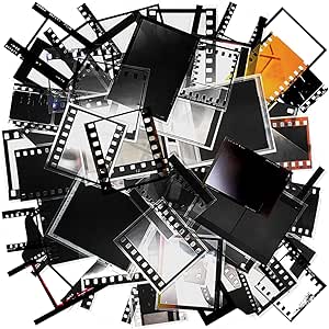 Amazon.com: 5 Packs Retro Camera Film Sticker Decorative Filmstrip ...