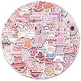 Amazon.com: Bonitzdm 120PCS Pink Motivational Aesthetic Stickers ...