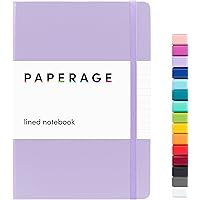 Amazon.com : PAPERAGE Lined Journal Notebook, (Lavender), 252 Pages ...
