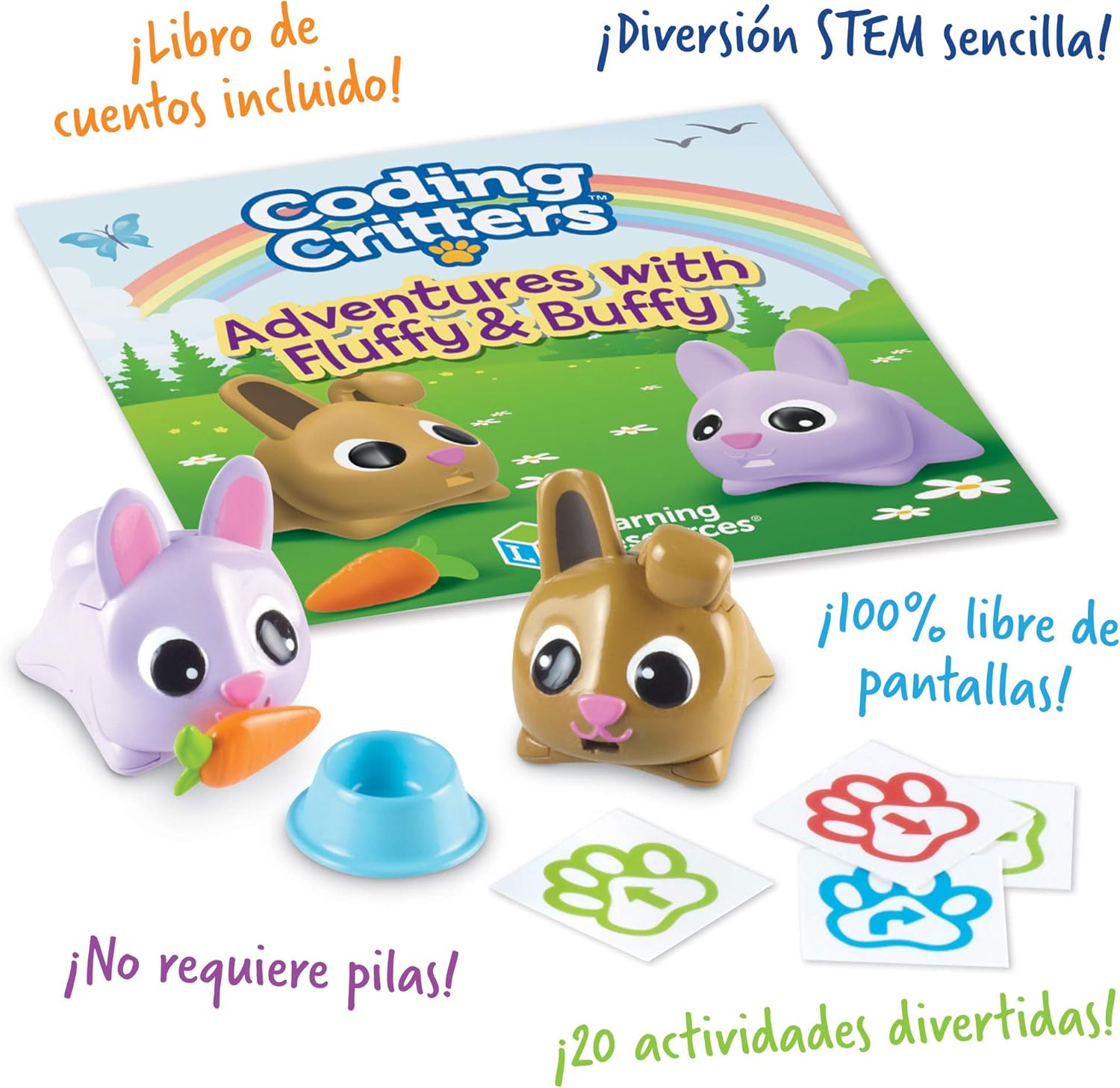 Learning Resources LER3093 Coding Critters Pair-A-Pets Adventures with Fluffy & Buffy – BigaMart
