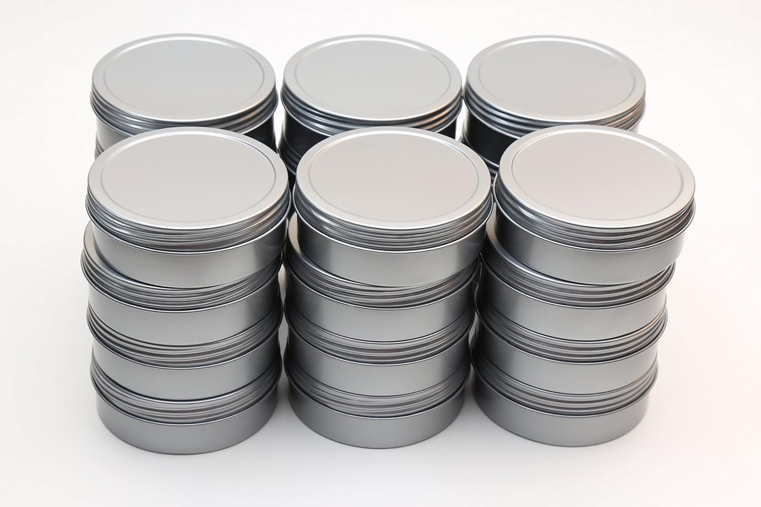 Amazon.com - Rust Resistant Screw Top Round Steel Tins 4oz (24 Per Pack)