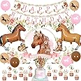 Amazon.com: Horse Birthday Party Decorations Kit for Girls - Horse ...