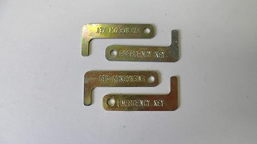 Weslock Privacy Emergency Keys - Lot of 4 - - Amazon.com