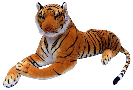 Buy Giant Stuffed Tiger Animal Big Orange Tiger Plush Large 45" with ...
