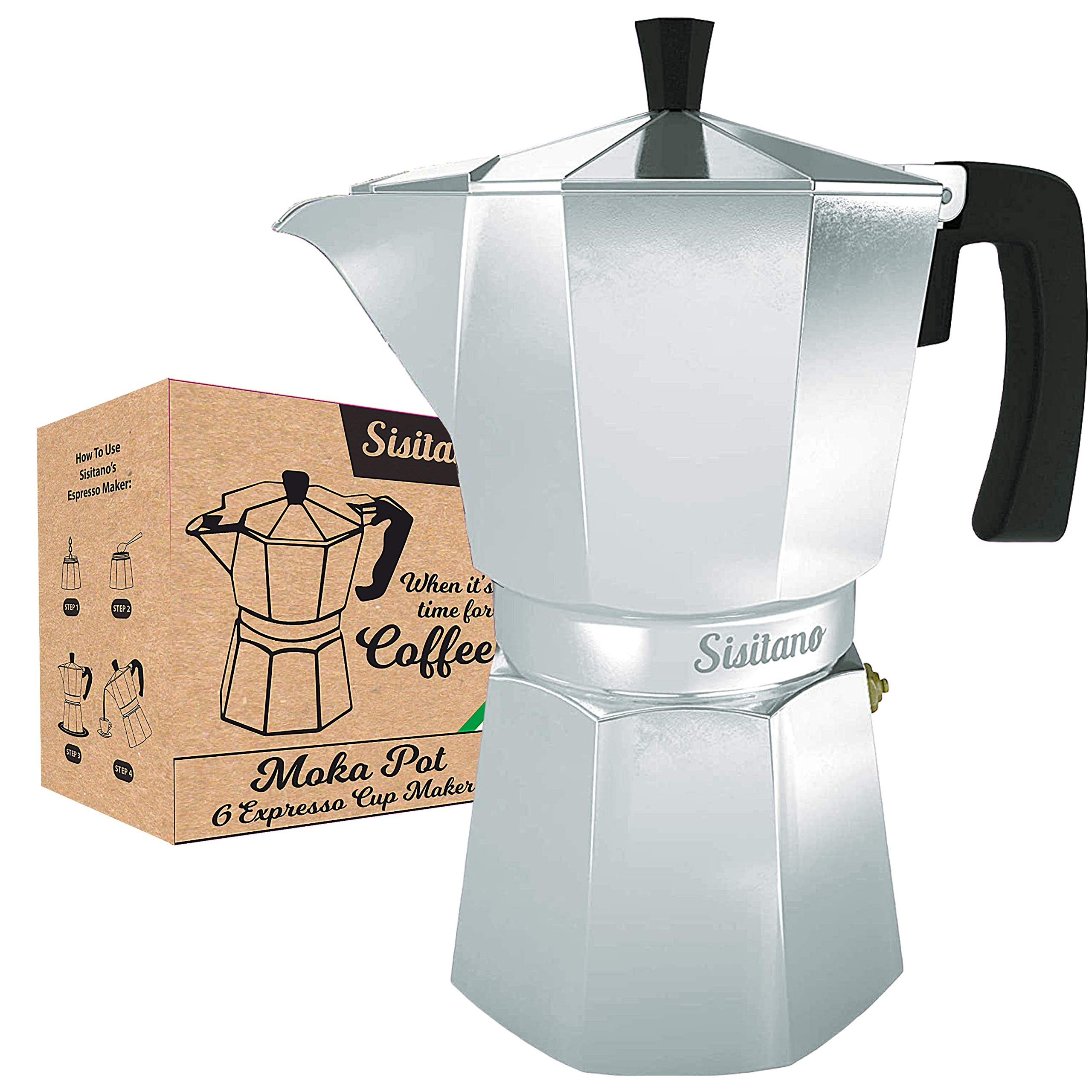 Mua Espresso Maker, 9oz Moka Pot 6 expresso cups, Greca Coffee Maker ...