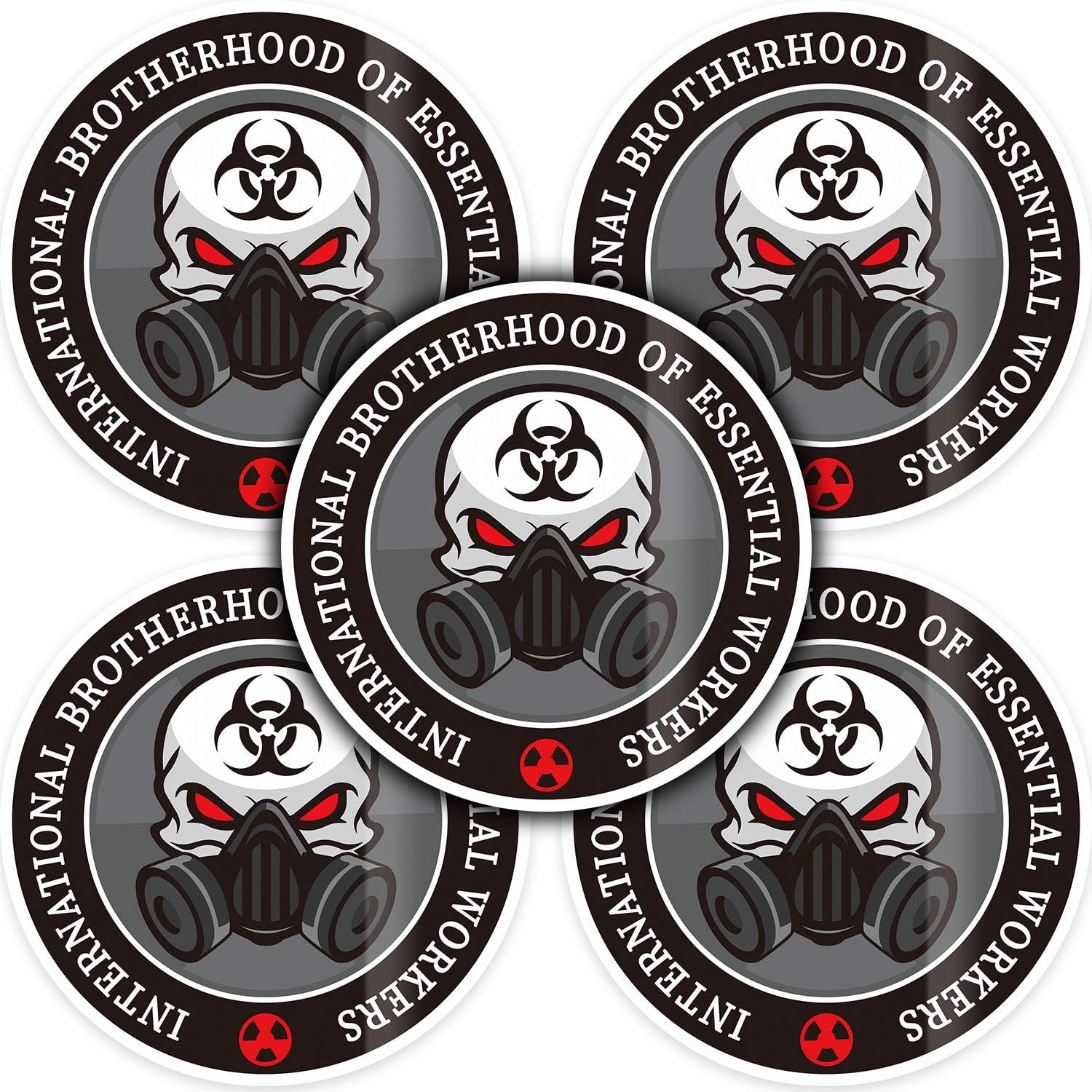 20 Pieces Essential Worker Hard Hat Sticker Pack, 2.4 Inch Nuclear ...