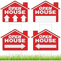 Amazon.com: 4 Pieces Open House Signs for Real Estate Double Sided Real ...