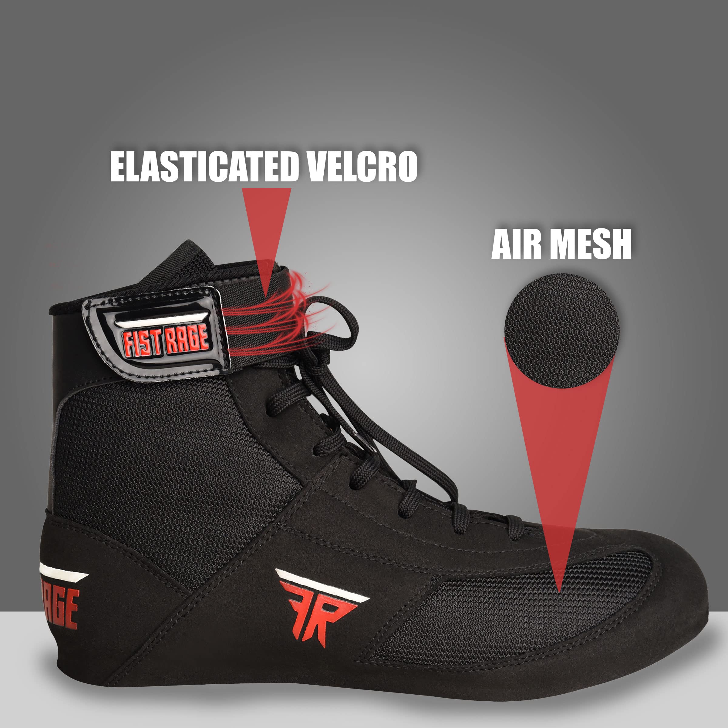 Mua FISTRAGE Leather Kick Boxing Shoes Fighting Sports Master Training ...