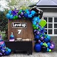 Amazon.com: yeewaka Video game balloon garland arch kit 140pcs purple ...