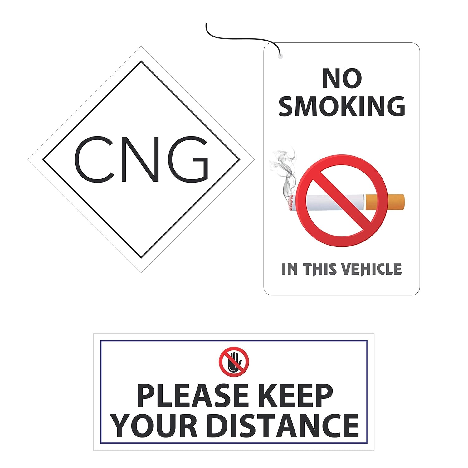 Anne Print Solutions CNG Sticker for Car Pack of 4 Pcs with Front Side ...