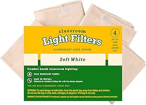 Fluorescent Light Diffuser Covers (Set of 4) Filters Light for ...