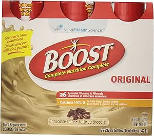 BOOST Original Chocolate Latte Meal Replacement Drink, 24 x 237ml ...