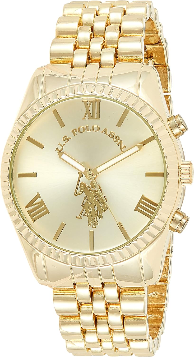 U.S. Polo Assn. USC40058 Reloj dorado para mujer: Amazon.com.mx: Relojes