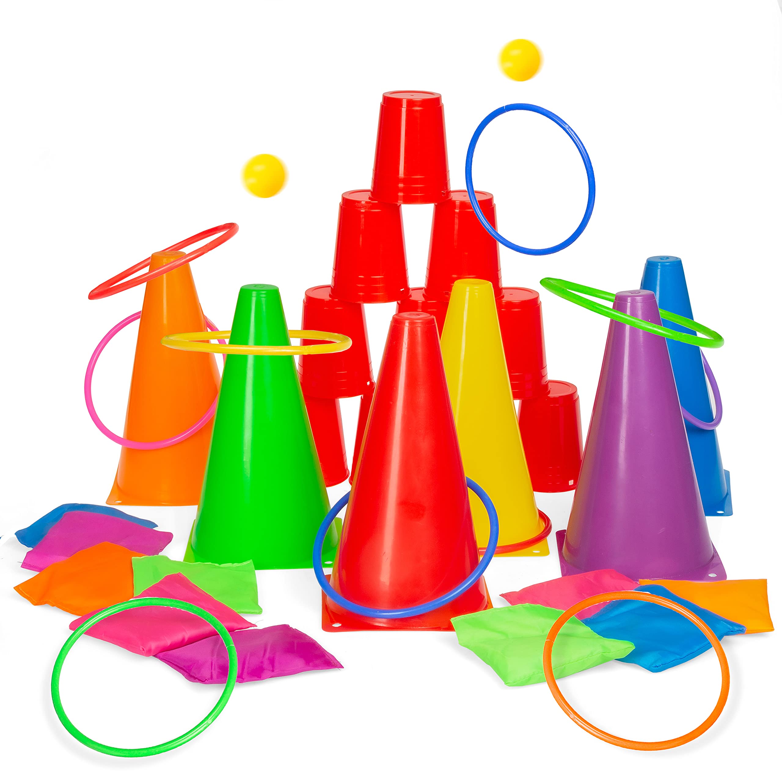 Mua Play Platoon 38 Piece Carnival Games for Kids, Indoor Obstacle ...