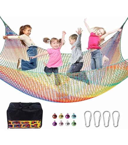 Tree Swing Double Layer Kids Safety Net - Heavy Duty Playground ...