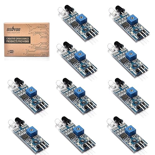 OSOYOO 10PCS Obstacle Avoidance Sensor Module for Arduino Smart Car Robot Raspberry Pi 4 3 Model ...