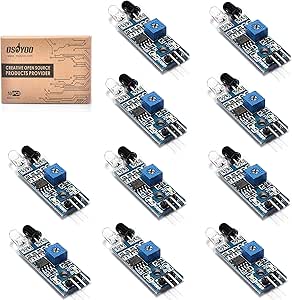 Amazon.com: OSOYOO 10PCS Obstacle Avoidance Sensor module with IR ...