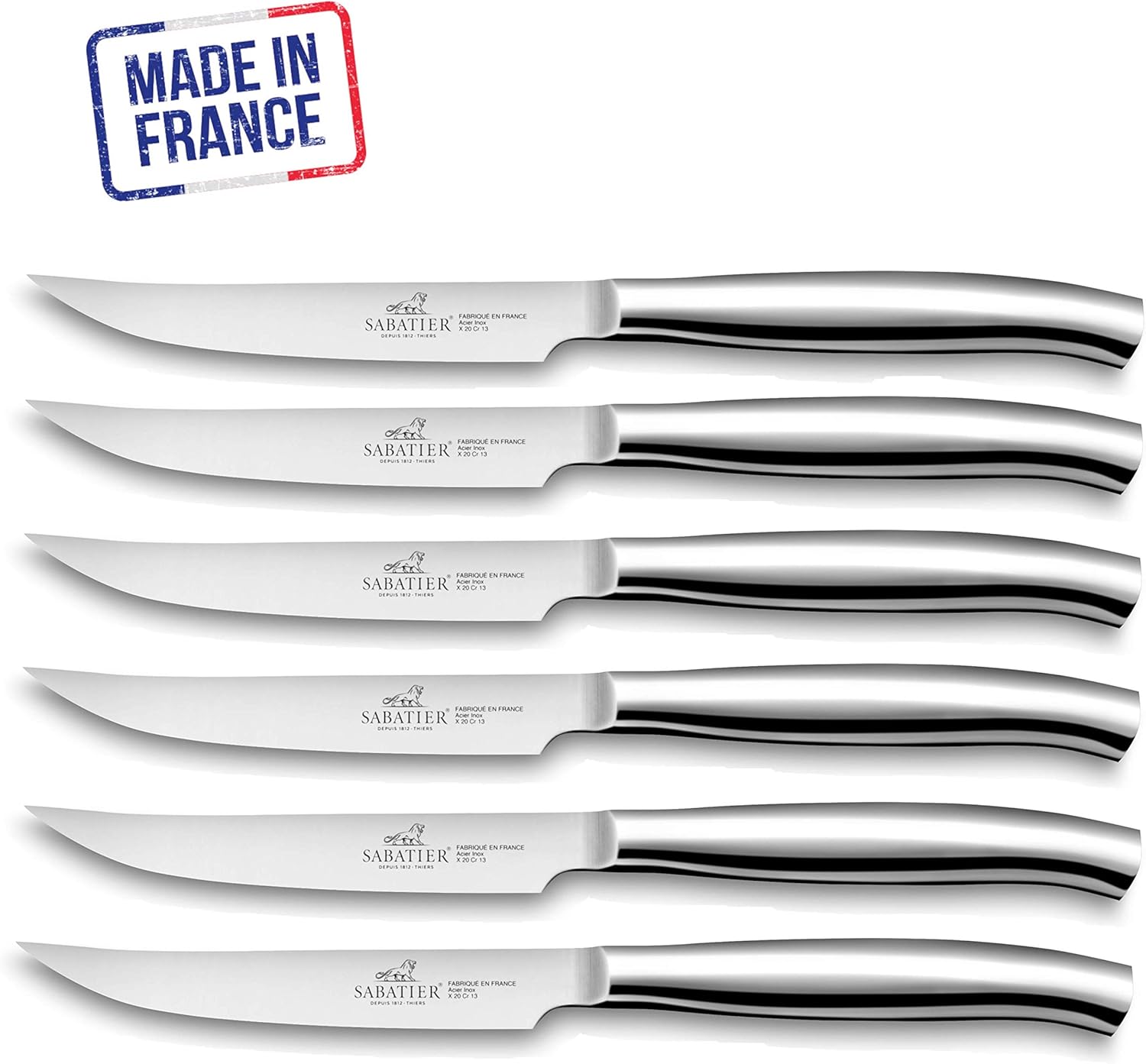 Lion Sabatier Saint Germain Steak Knife, Set of 6, Made In France ...