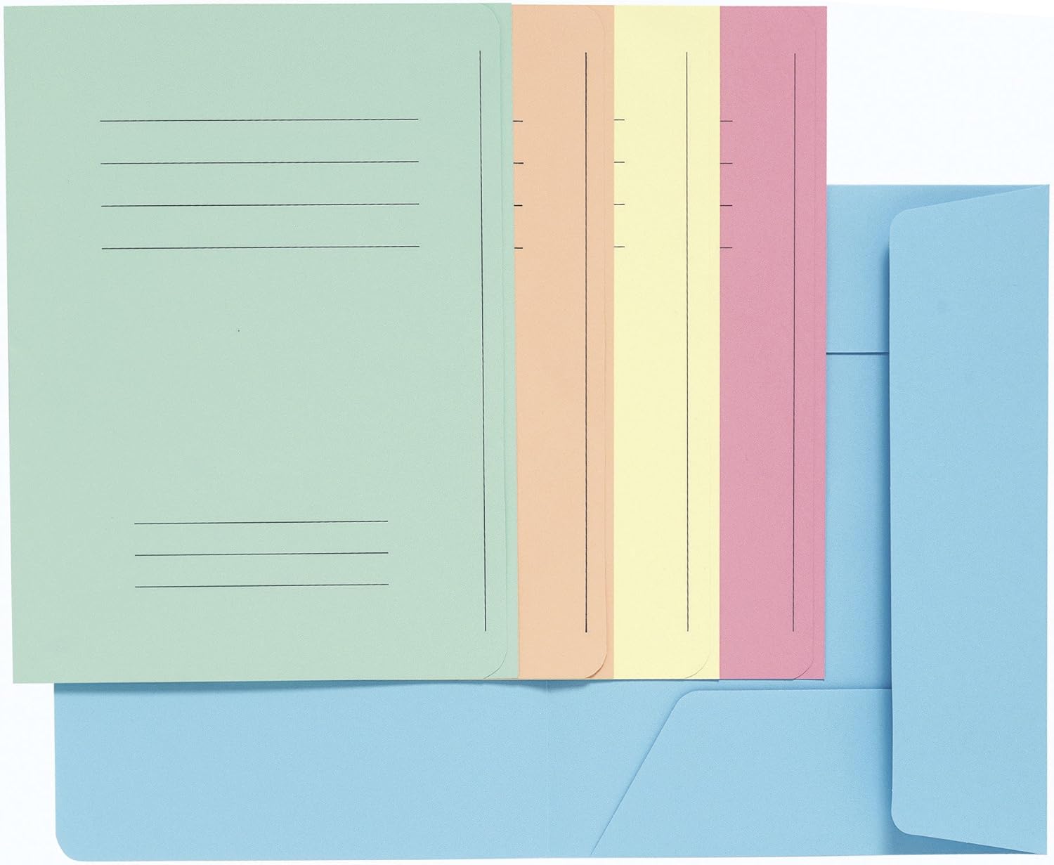 Exacompta 235000E Aktenmappen Packung (mit 25 Aktenmappen, aus Manila ...