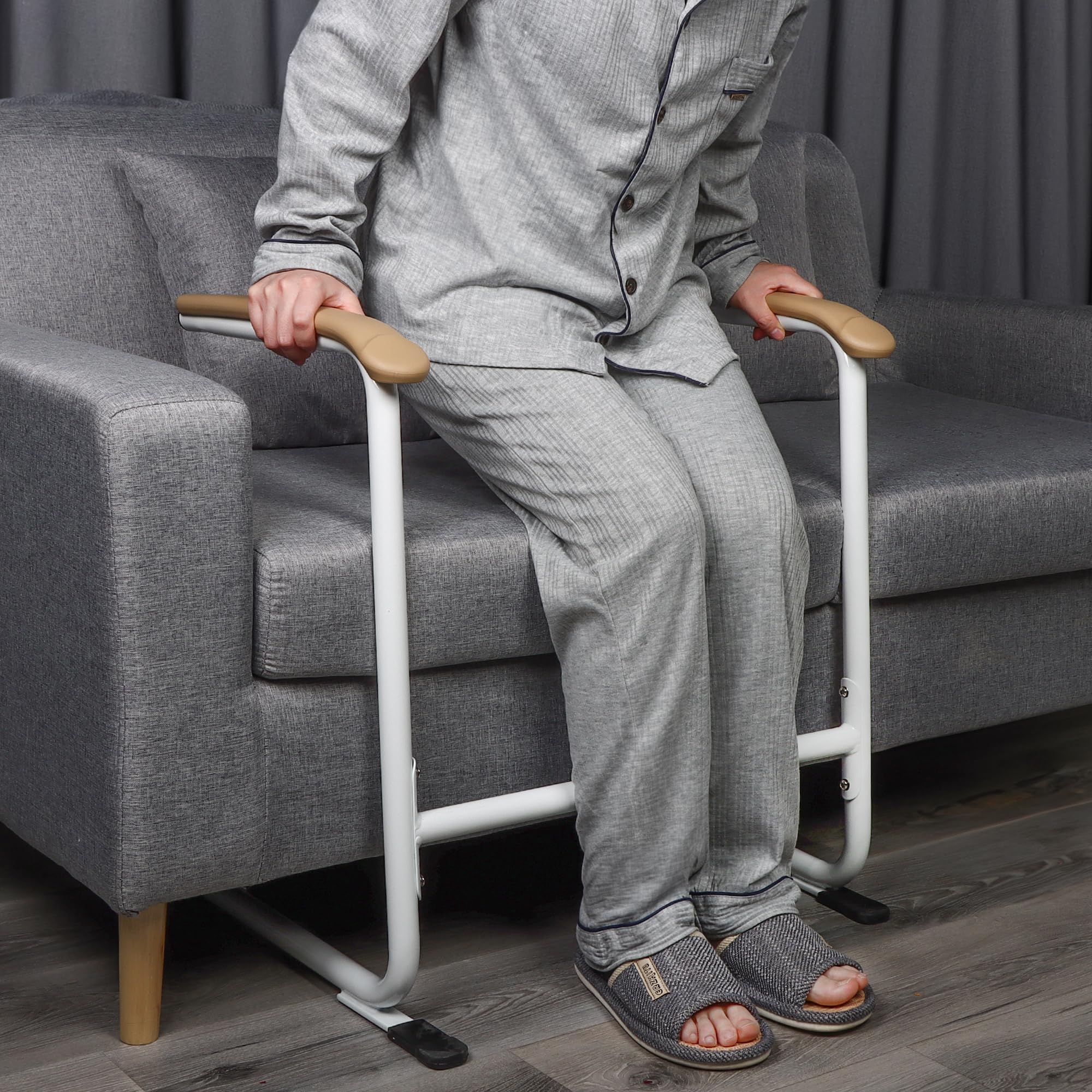 REAQER Chair Lift Stand Assist for Elderly, Mobility Standing Aid Rail ...