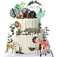 Amazon.com: 25 PCS Jungle Animal Cake Toppers, Safari Animals Figure ...