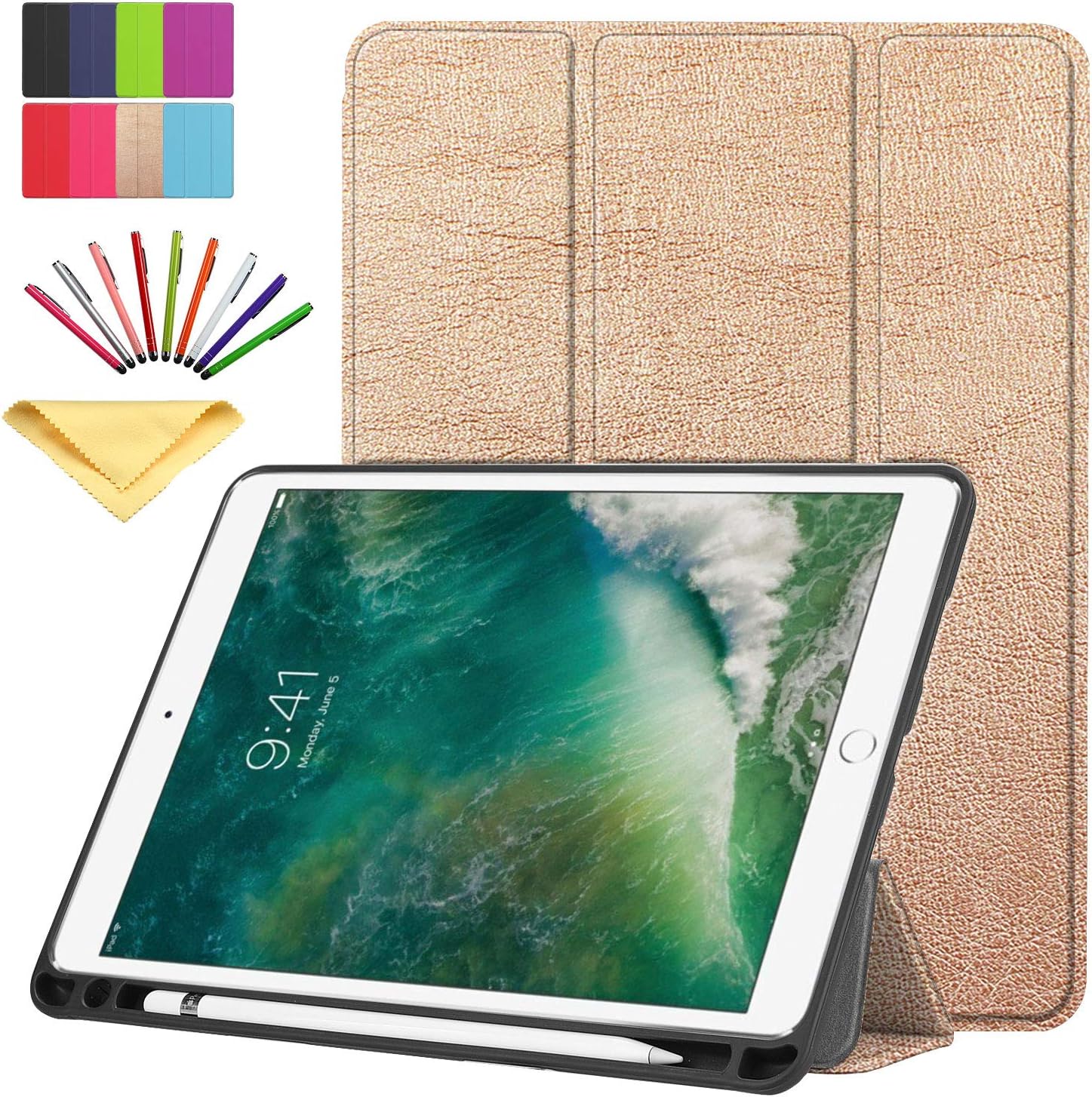 Amazon.com: iPad Pro 10.5 Inch 2017 Case,Uliking Smart Ultra Slim ...