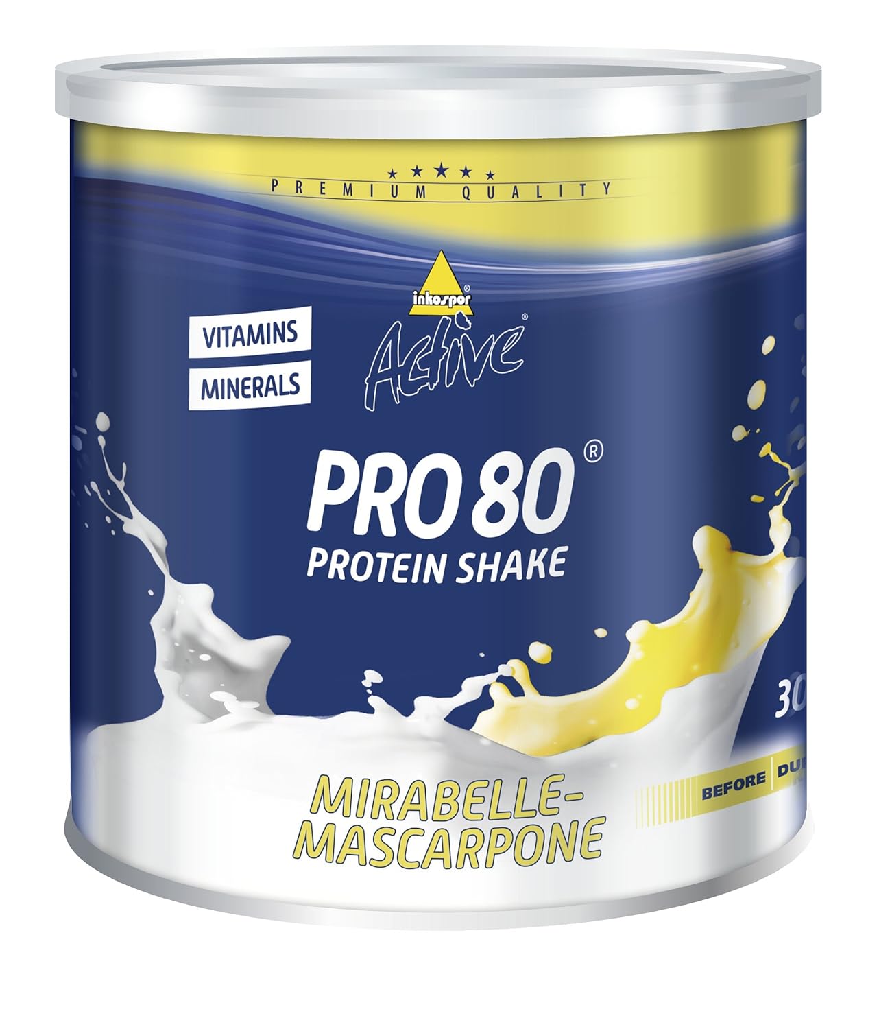 Inkospor Active Pro 80 Protein Shake, Mirabelle-Mascarpone, 750g Dose ...