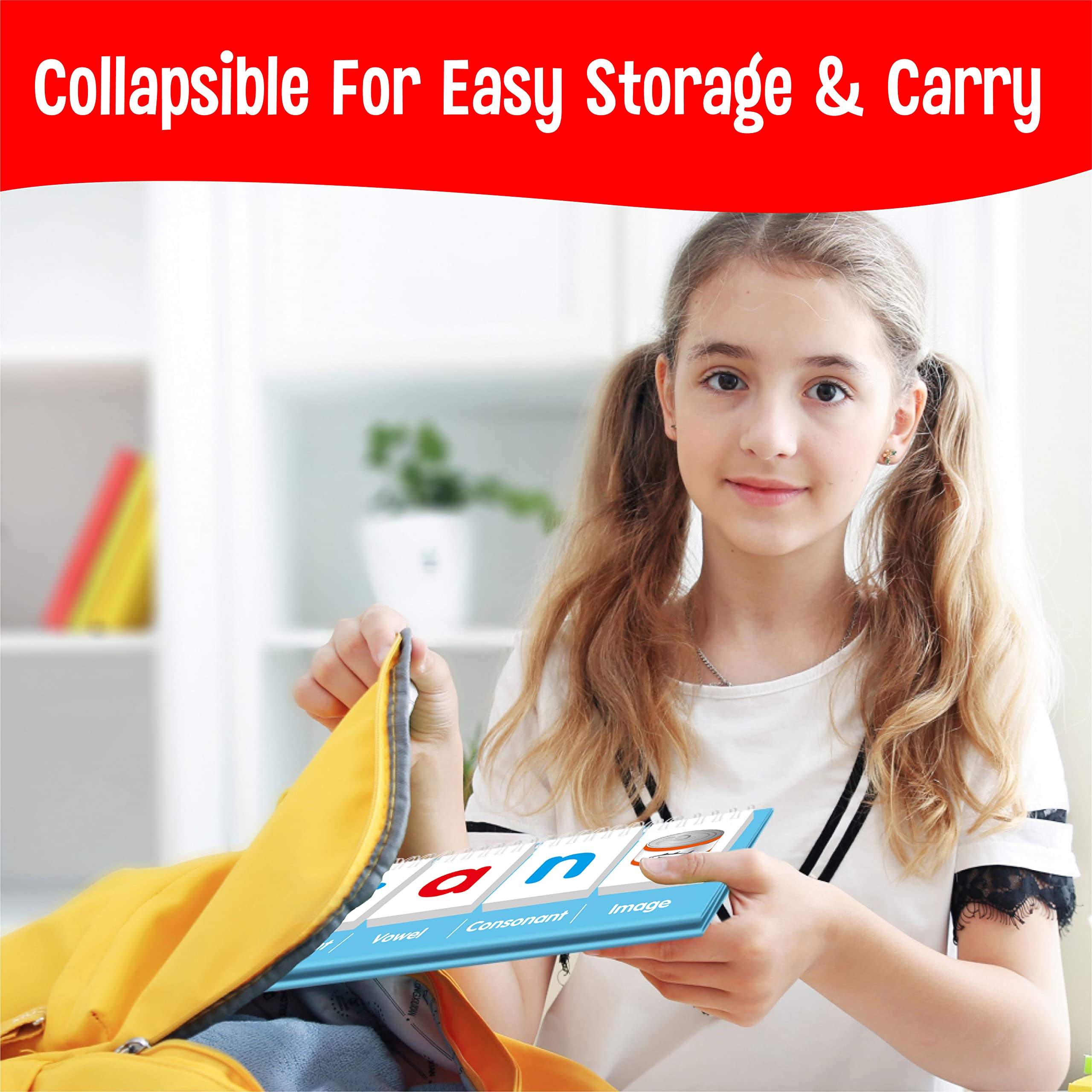 Mua CVC Word Flip Chart, Double Sided Word Flip 40 Short Vowel Words ...