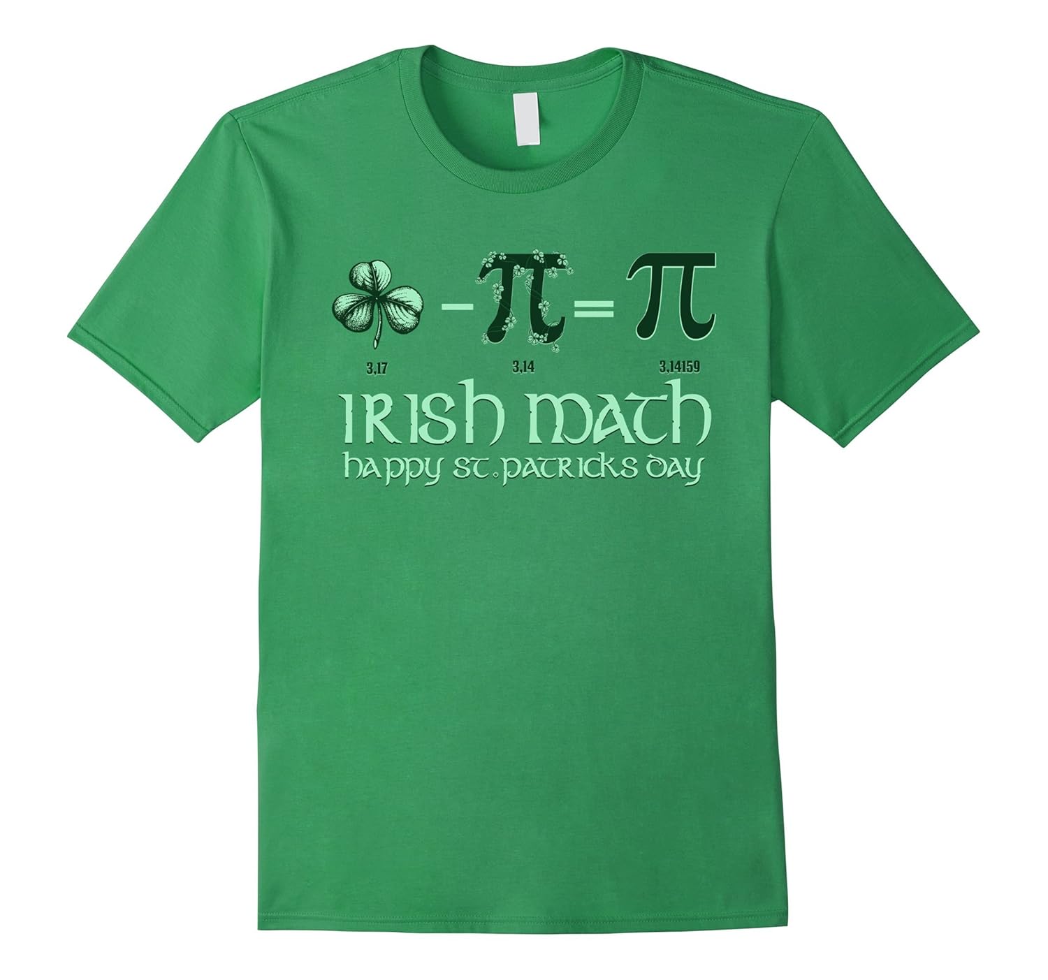 Irish Math T-shirt Patricks Day Gifts Pi Day Tees-TD – Teedep