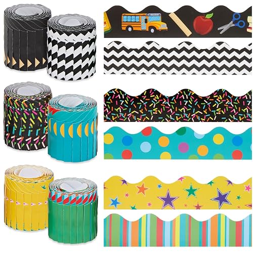 Juvale Sports Bulletin Board Borders for Classroom Decor - 6 Rolls (234 ...