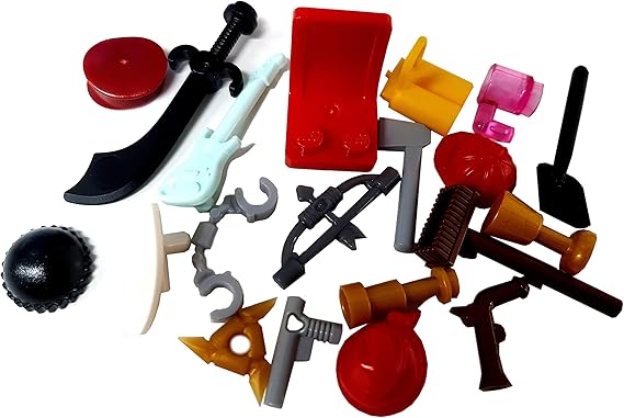 (X20) Lego Minifigure Accessories - Hats, Weapons, Tools, Flippers Etc ...