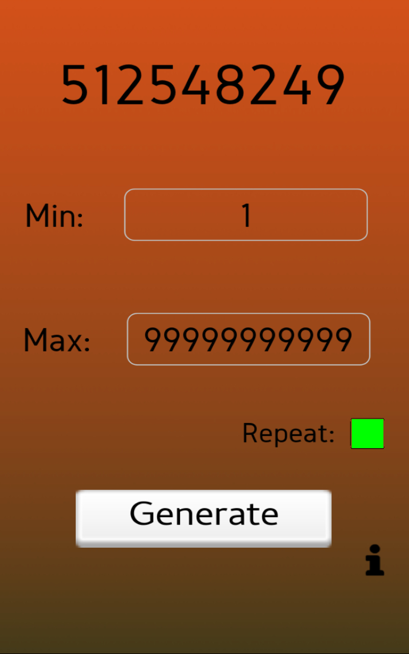 Random Number Generator - RNG:Amazon.com:Appstore for Android