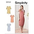Amazon.com: Simplicity Misses' V-Neck Shift Dress Kit, Code 9261 Sewing ...
