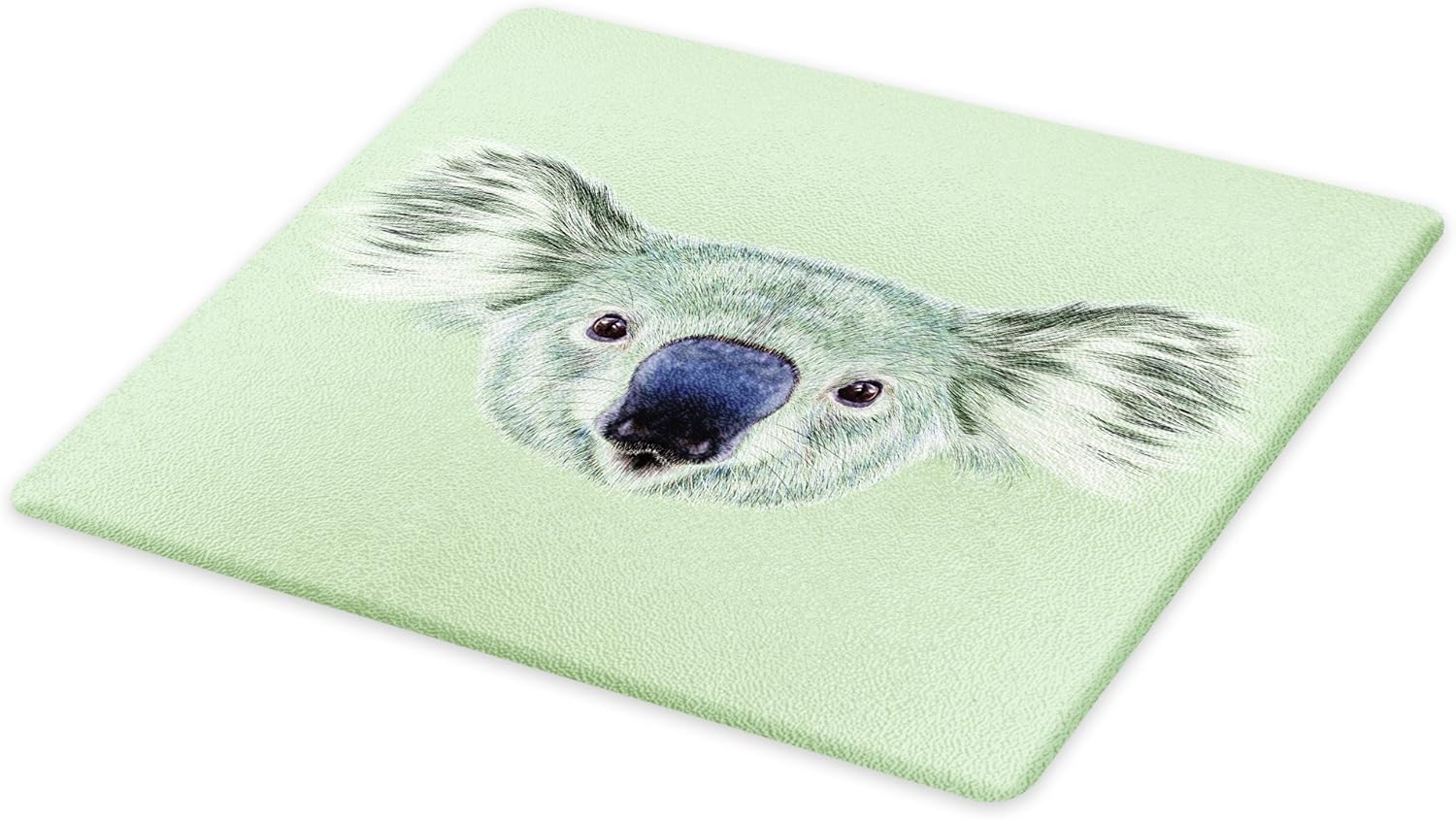 Amazon.com: Lunarable Animal Cutting Board, Tropical Koala Bear ...