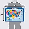 Palace Learning USA Map for Kids - LAMINATED - United States Wall Chart ...