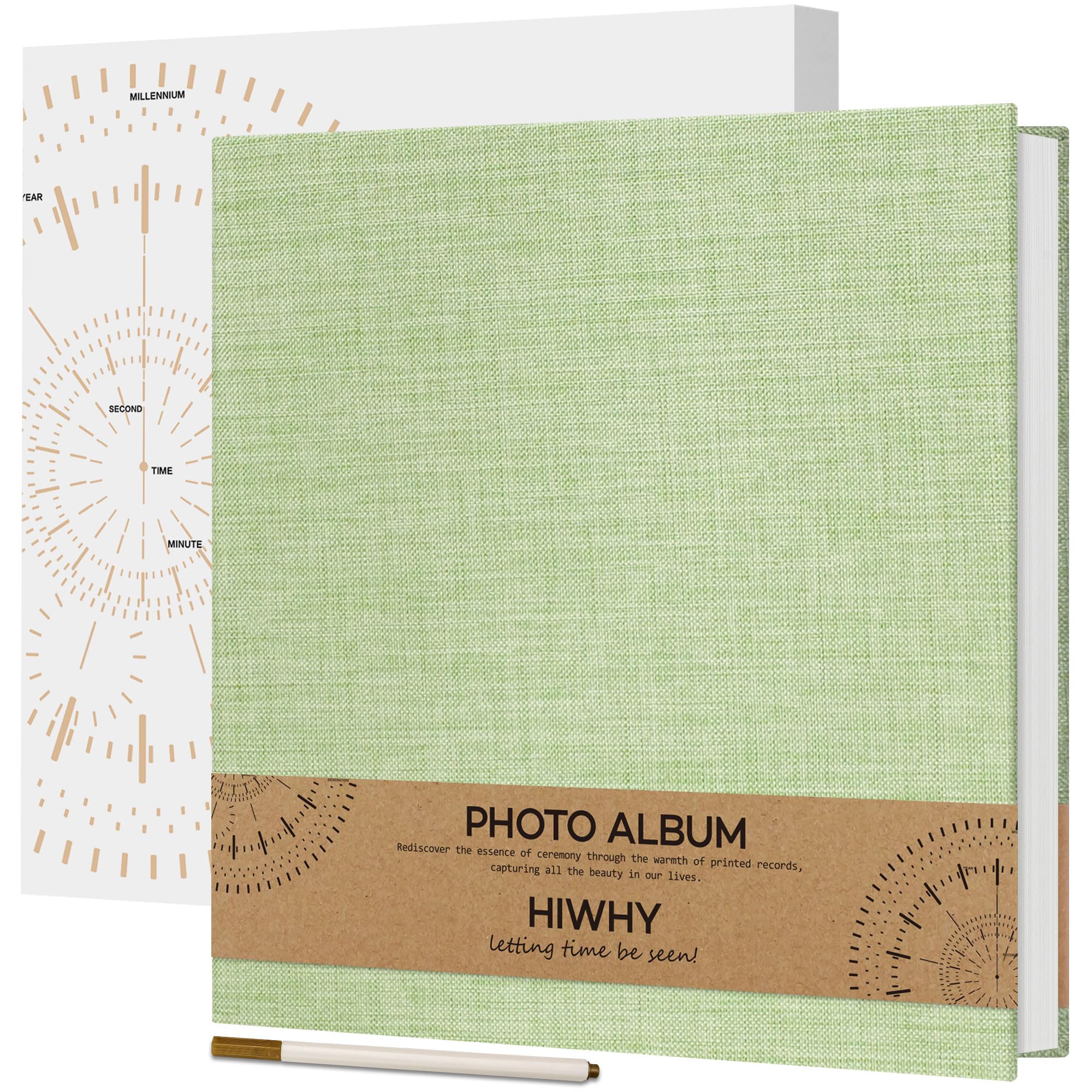 Hiwhy Large Photo Album Self Adhesive for 4x6 8x10 Pictures Scrapbook ...