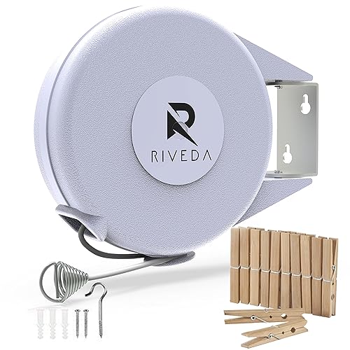 Retractable Clothesline - Portable Heavy Duty Indoor and Outdoor ...