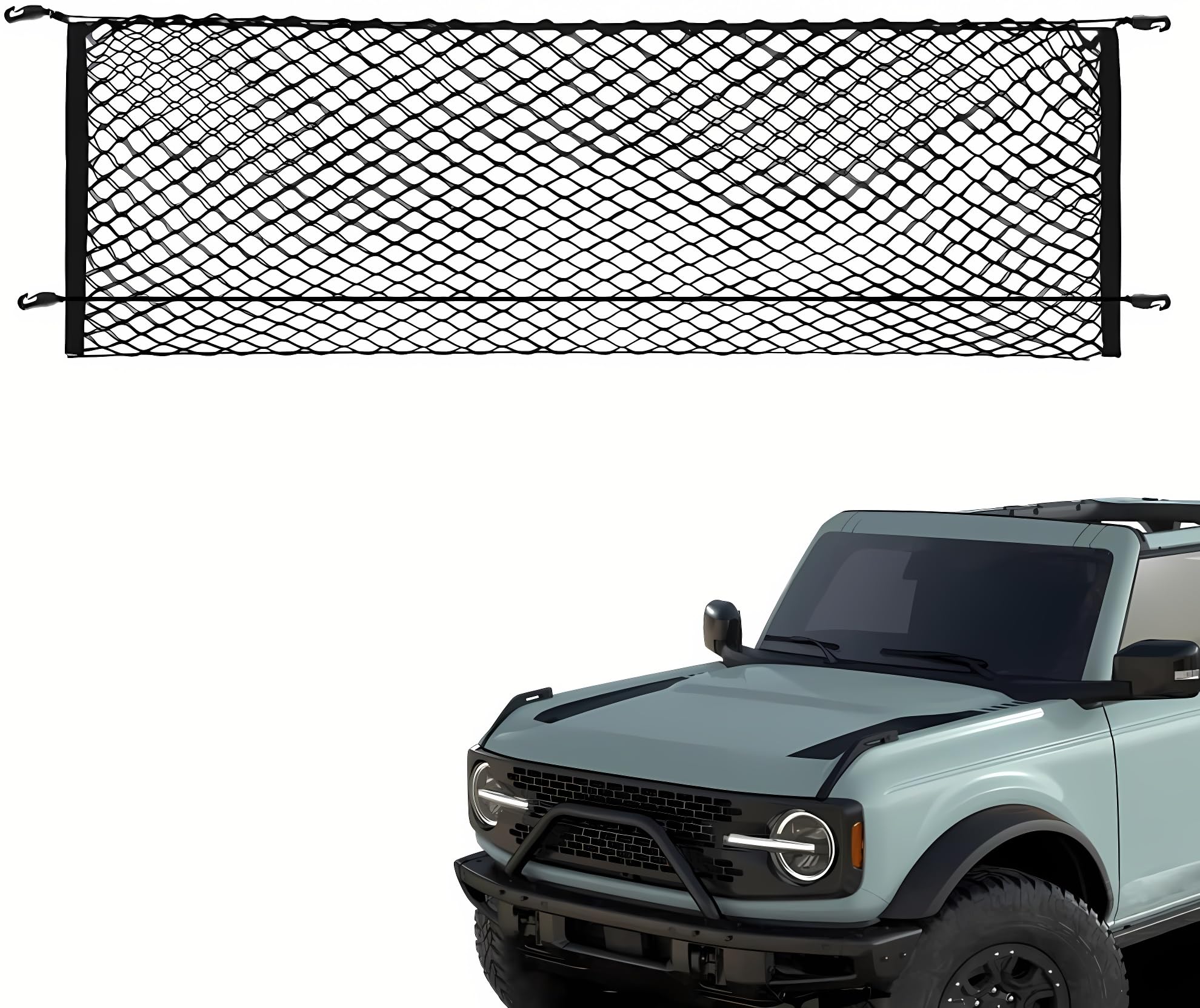 Envelope Style Automotive Elastic Trunk Mesh Cargo Net Compatible with Subaru Outback 2000 to ...