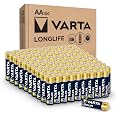 Amazon.com: VARTA Longlife AA Batteries (100 Pack), Alkaline Triple A ...
