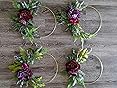 Amazon.com: Sntieecr 4 Pack 12 Inch Large Metal Floral Hoop Rings ...