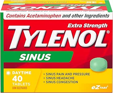 Tylenol Sinus Extra Strength Daytime Tablets: Amazon.ca: Health ...