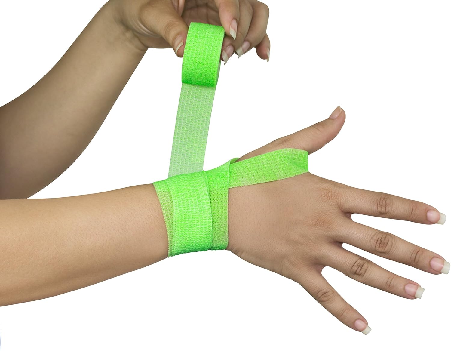 MEDca Self Adherent Cohesive Wrap Bandages 1 Inch X 5 Yards 24 Count ...