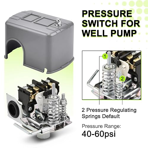 500-2500 PSI Well Pump Switch Bailey Electronic Pressure Switch - SPDT ...