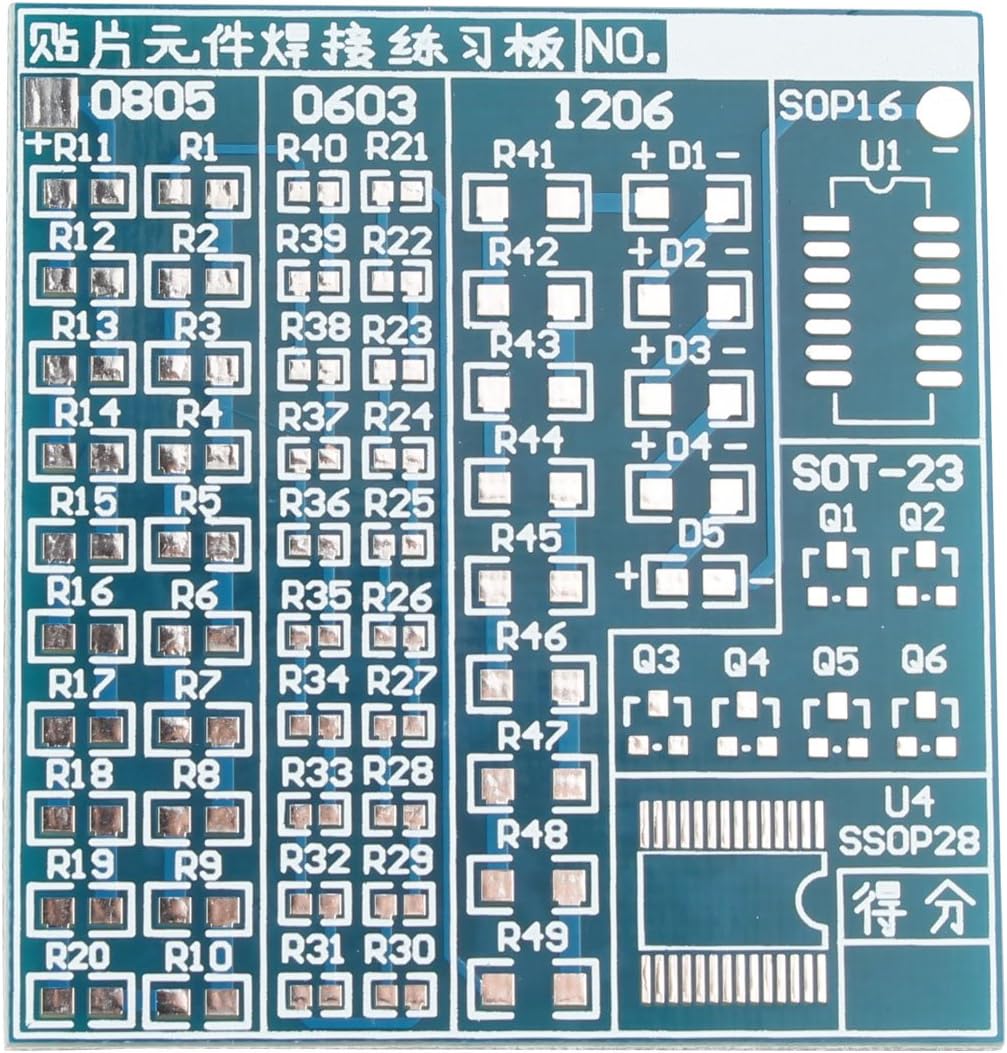 HALJIA SMT SMD Component Welding Practice PCB Board Soldering DIY Kits ...