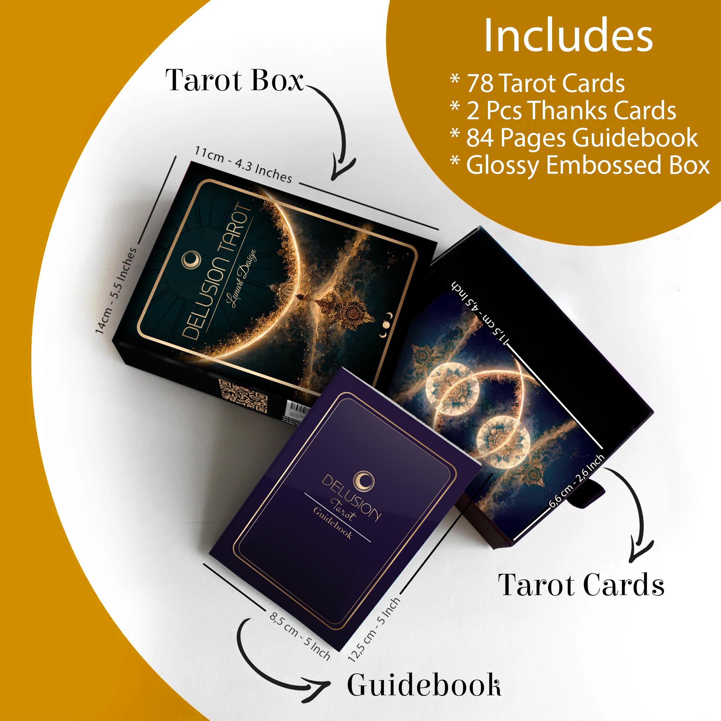 Mua Lunart Design Delusion Tarot Deck: Unique Tarot Cards with Guide ...
