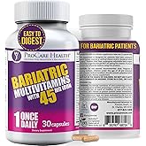 Amazon.com: ProCare Health Bariatric Multivitamin with Iron 45mg (90 Easy to Swallow Capsules ...